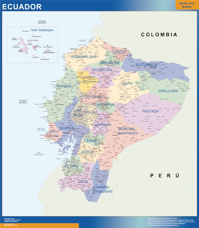 Mapas para Ecuador | El mapa más grande del mundo